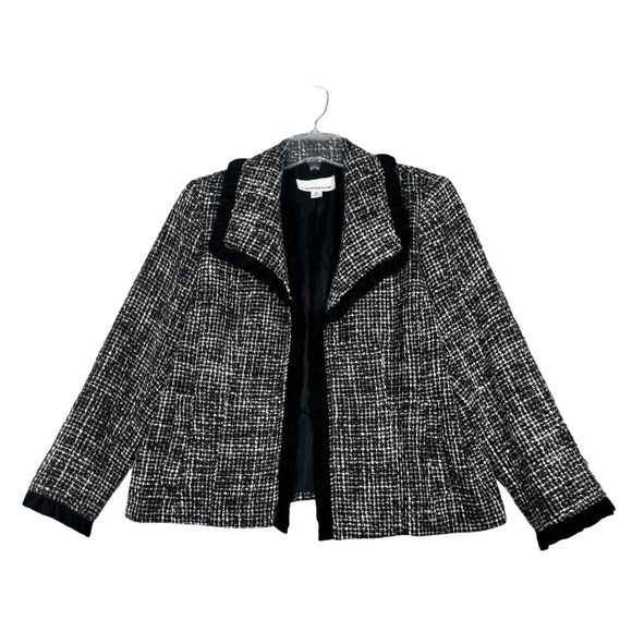 Caroline Rose | Jackets & Coats | Caroline Rose Blazer Womens Xl Black ...